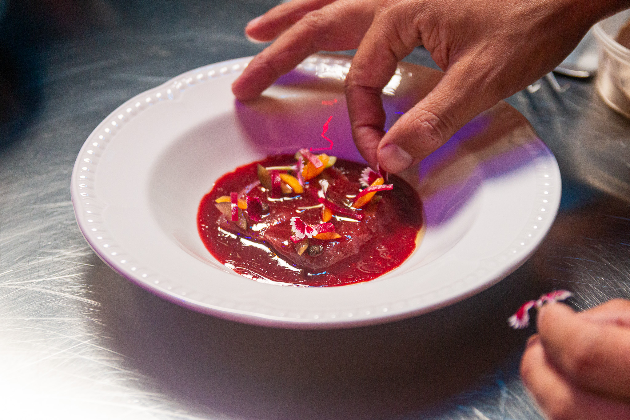 Tuna Crudo with Local Plums and Ginger - Recipe by Chef Raphaël Vézina ...